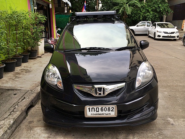 แร็คหลังคา : HONDA BRIO ROOF RACK + RACK STAND : HONDA BRIO