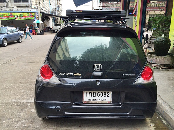 แร็คหลังคา : HONDA BRIO ROOF RACK + RACK STAND : HONDA BRIO