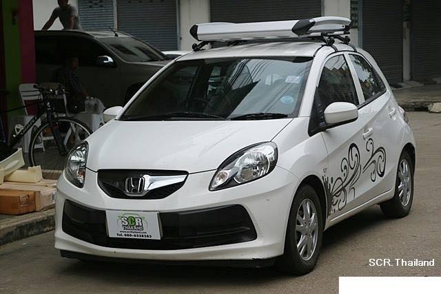 แร็คหลังคา : HONDA BRIO ROOF RACK + RACK STAND : HONDA BRIO