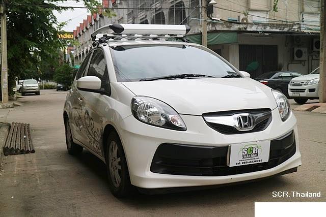 แร็คหลังคา : HONDA BRIO ROOF RACK + RACK STAND : HONDA BRIO