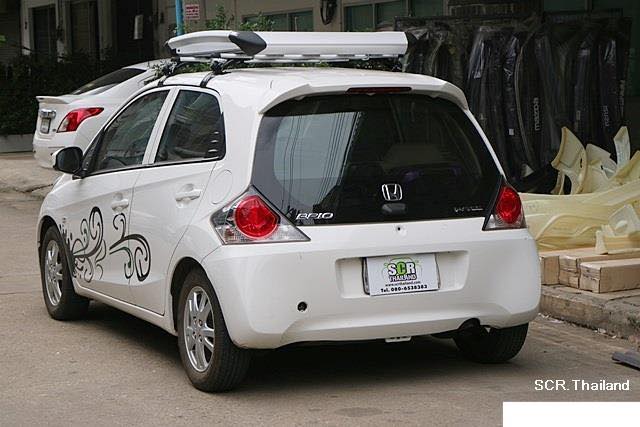 แร็คหลังคา : HONDA BRIO ROOF RACK + RACK STAND : HONDA BRIO
